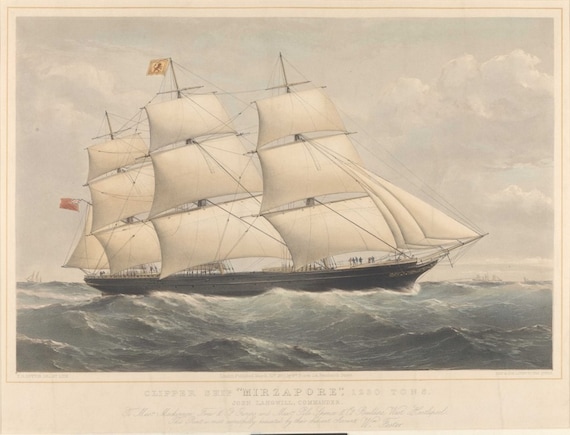 Ships Collection of 264 Pictures of Old Clipper Ships and | Etsy