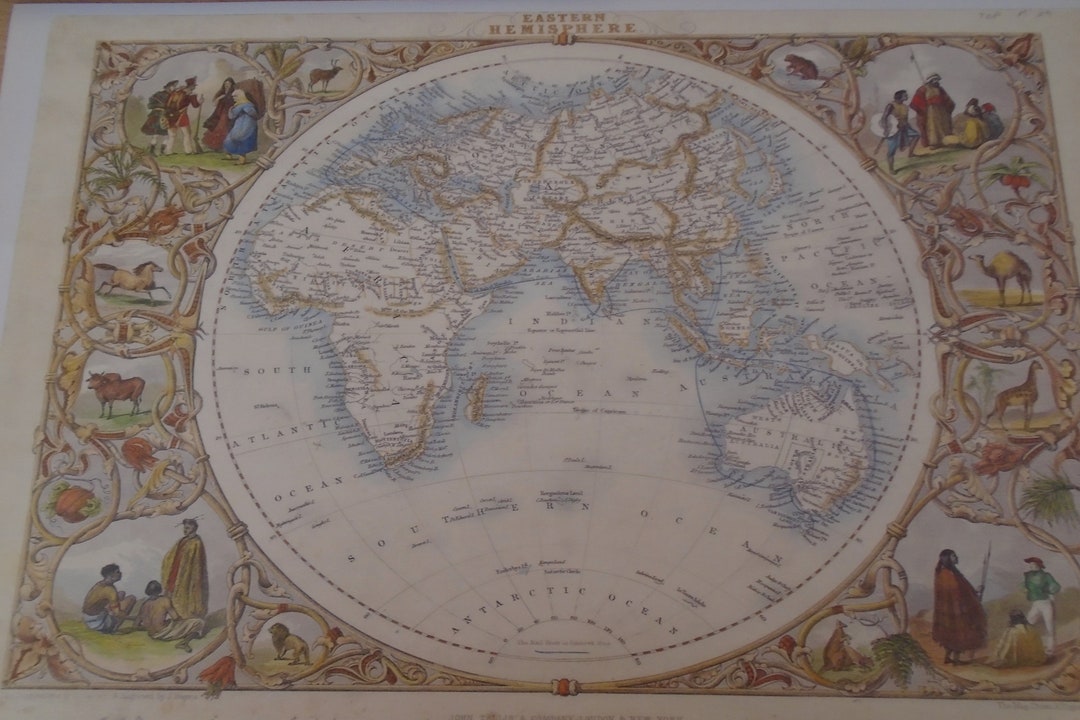 Antique Map Reprint 1989, Large Poster Print, Home Decor - Etsy