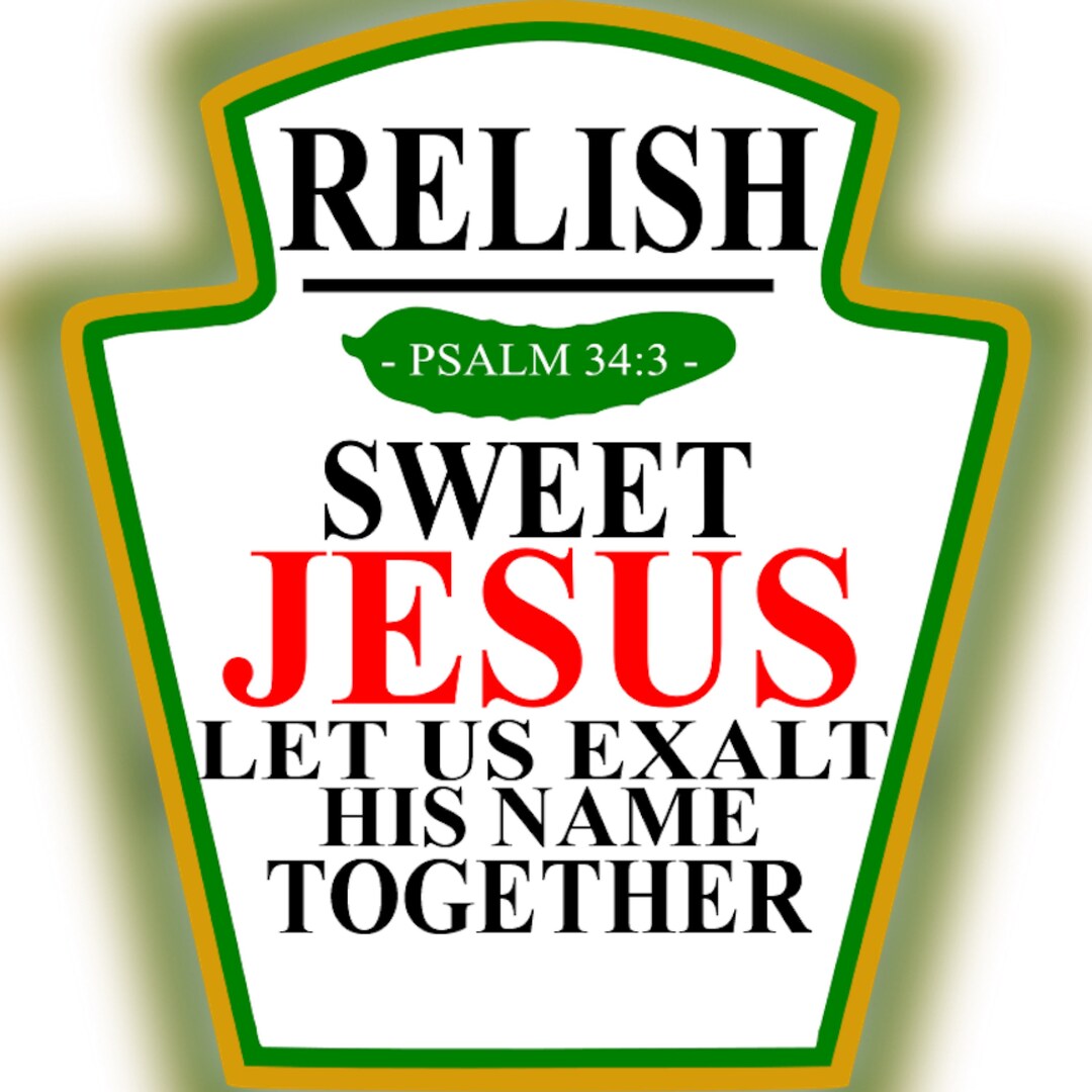 Jesus Condiments- SVG Cut File - Etsy