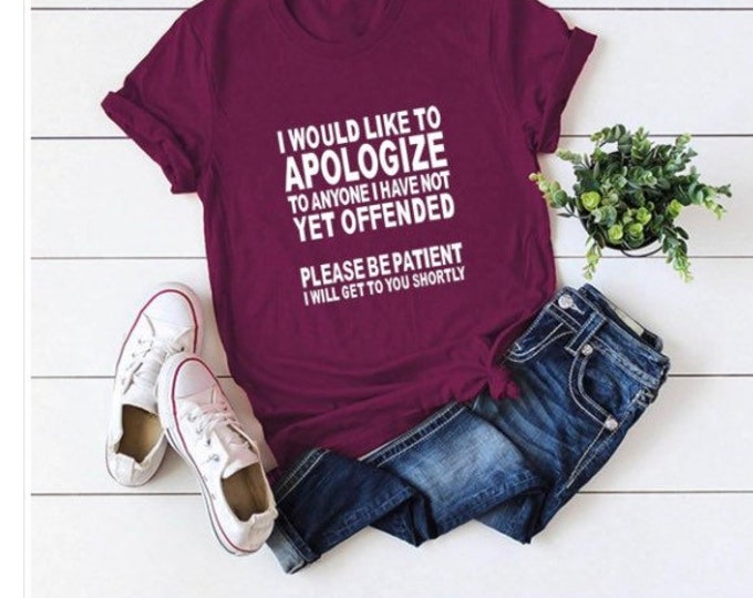 I Apologize SVG Cut File - Etsy