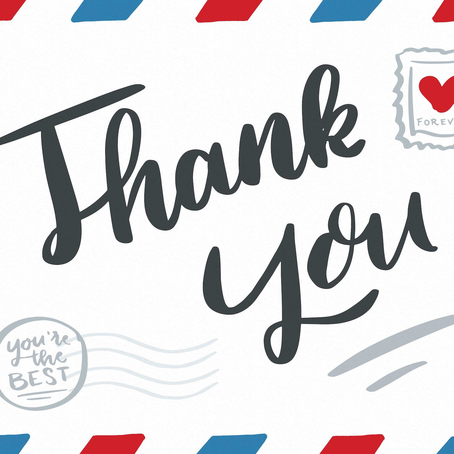 Postal Thank You Card - Etsy