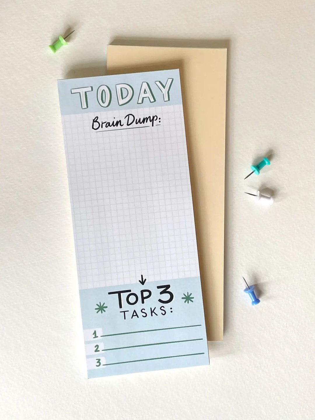 FINAL SALE! Lightweight Top 3 Tasks Notepad 3.5x8.5 - Etsy