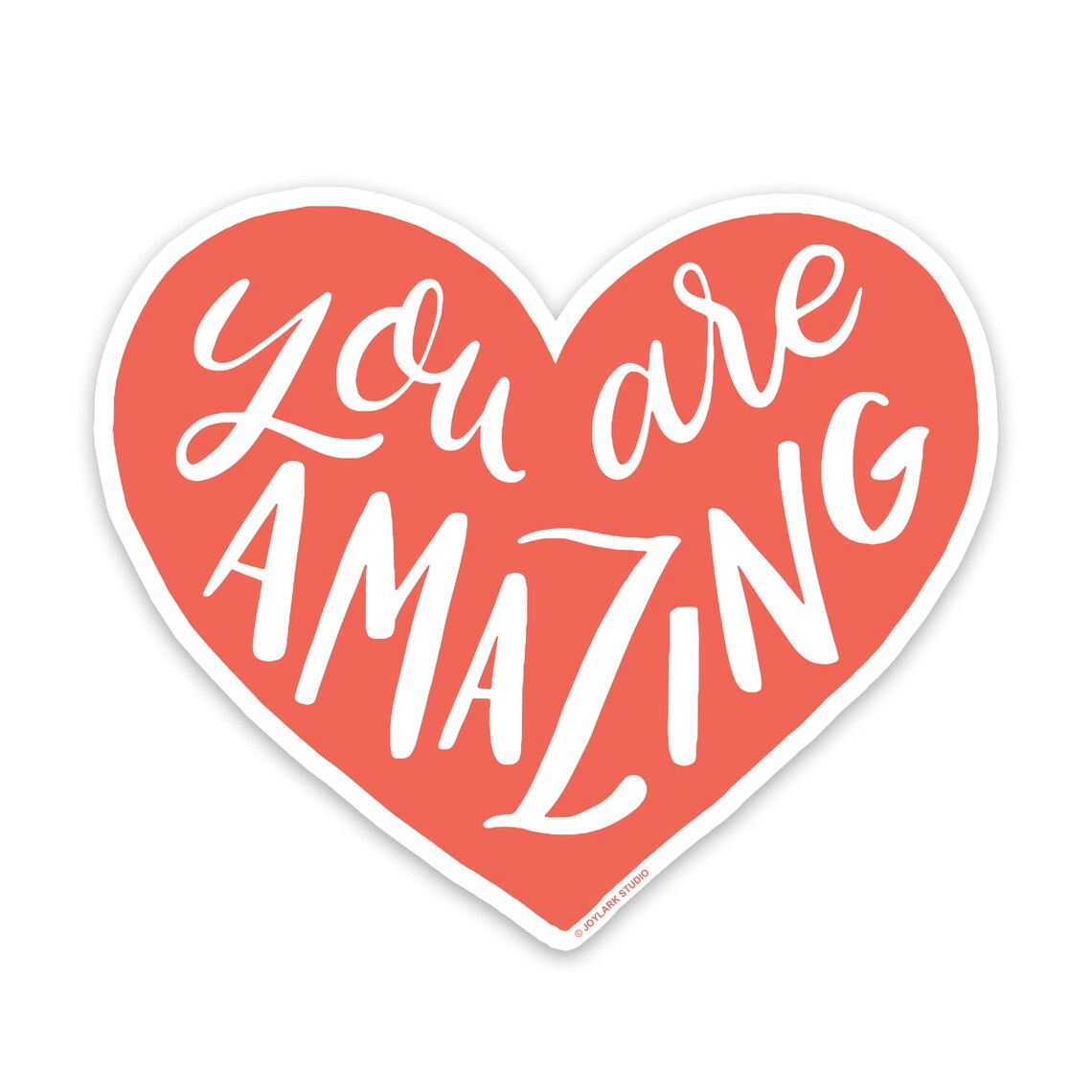 You're Amazing Heart Sticker Pvc-free - Etsy