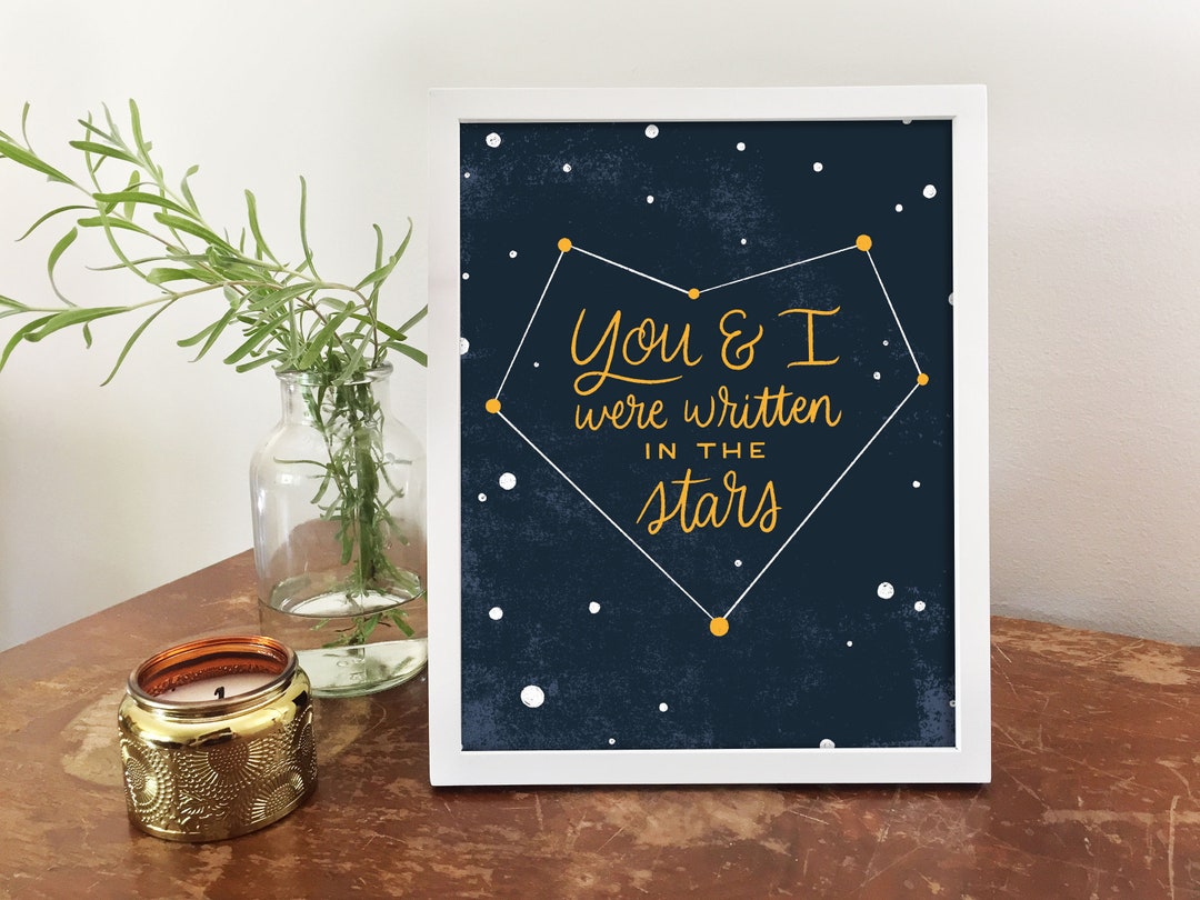 Written in the Stars Art Print - 8x10" - Etsy