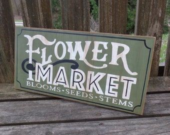 Flower garden sign | Etsy