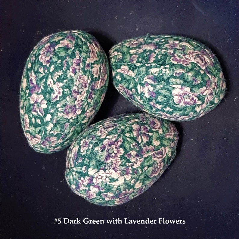 Easter Eggs, Rustic Primitive Rag Farmhouse Country Style Eggs, Set of ...