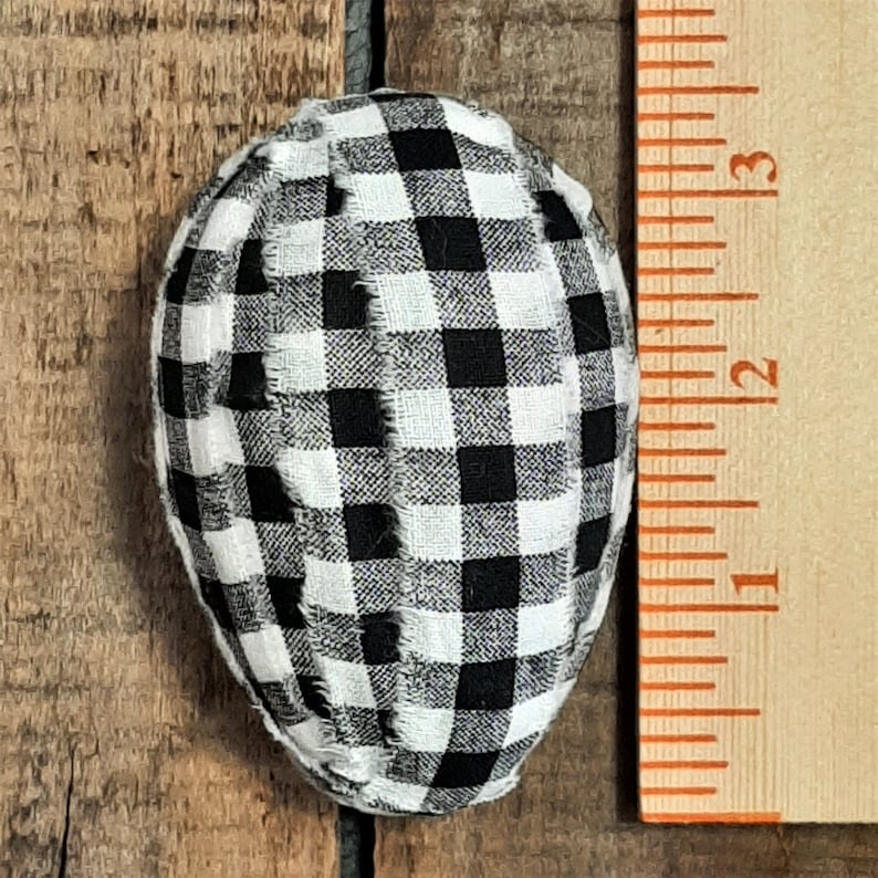 Easter Eggs, Buffalo Check Farmhouse Country Style, Black and White - Etsy