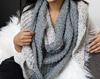 SHAWL KNITTING PATTERN - Winter Solstice - Etsy