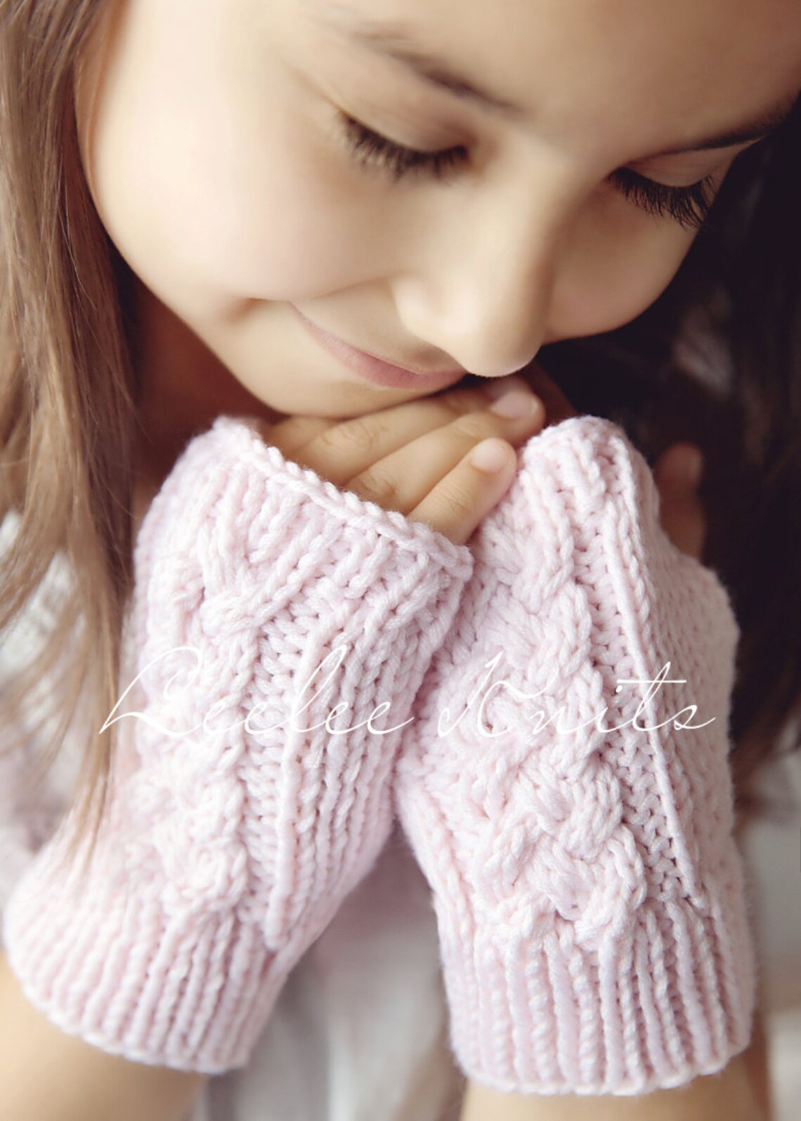 Pattern Cable Knit Fingerless Gloves Knitting Pattern - Etsy