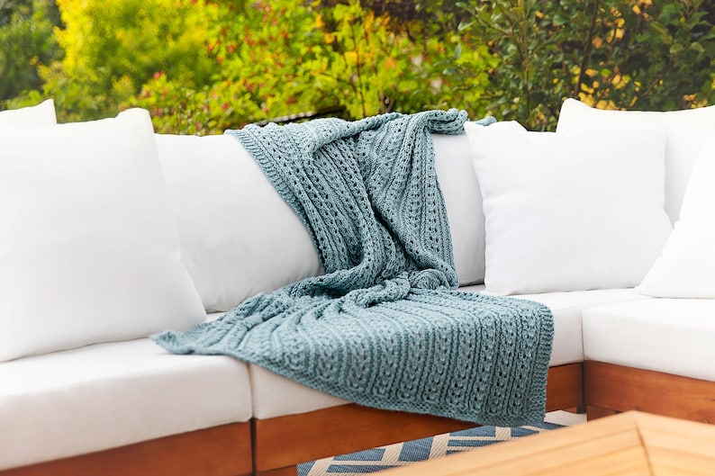 Lace Knit Blanket Pattern: Retreat Throw (PDF Pattern) - Etsy