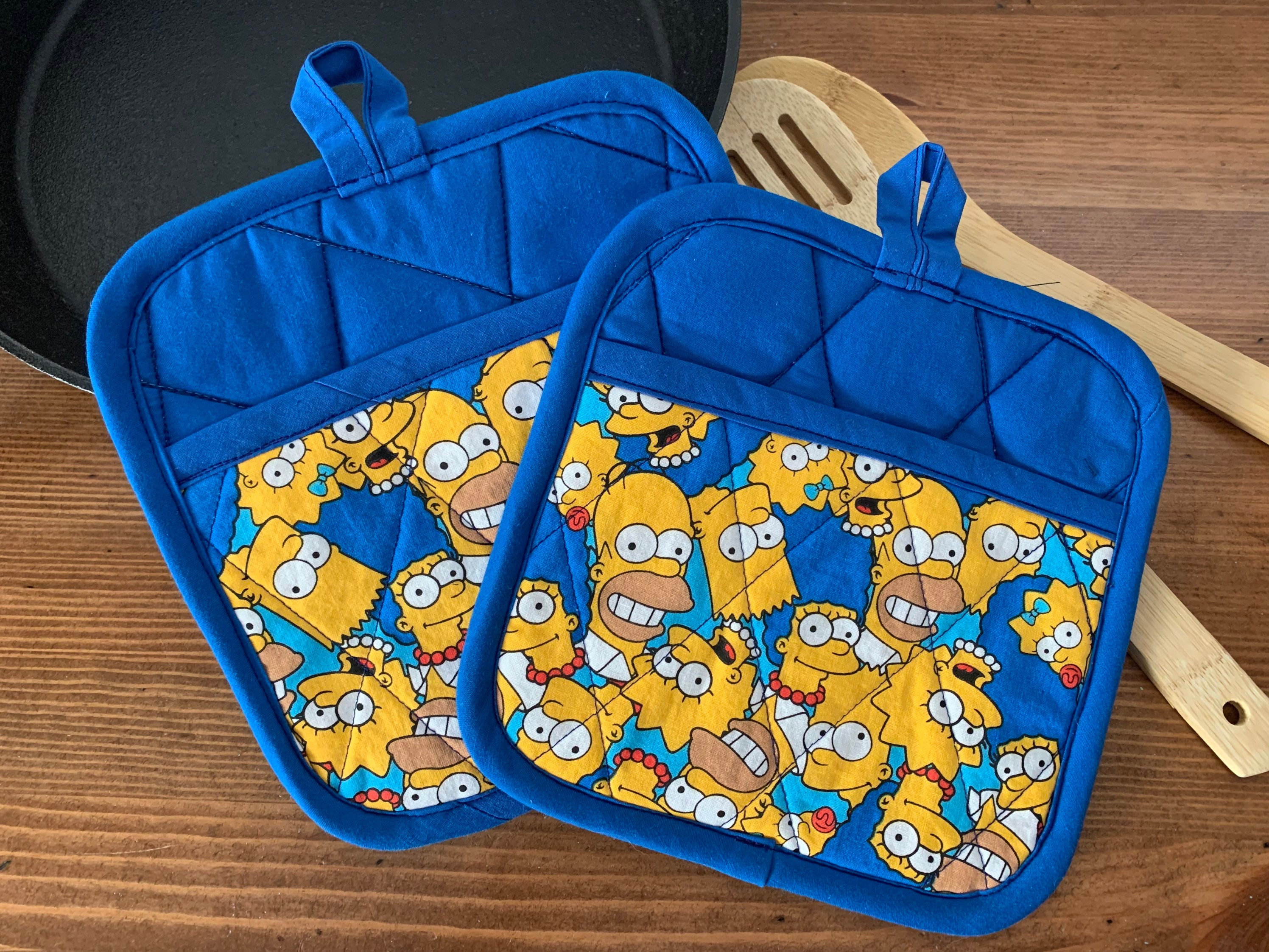 The Simpsons Pot Holder/hot Pads/oven Mitts - Etsy