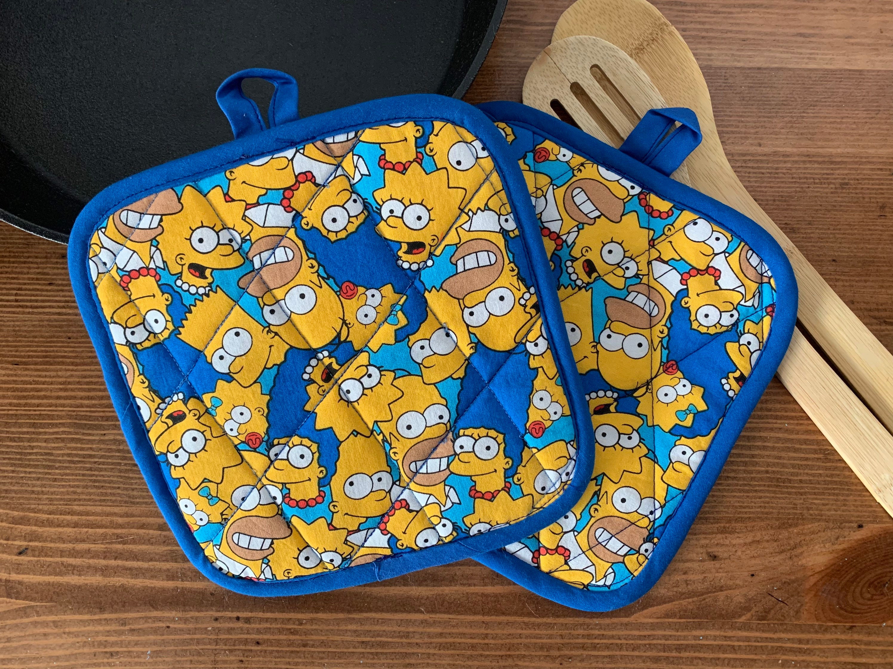 The Simpsons Pot Holder/hot Pads/oven Mitts - Etsy