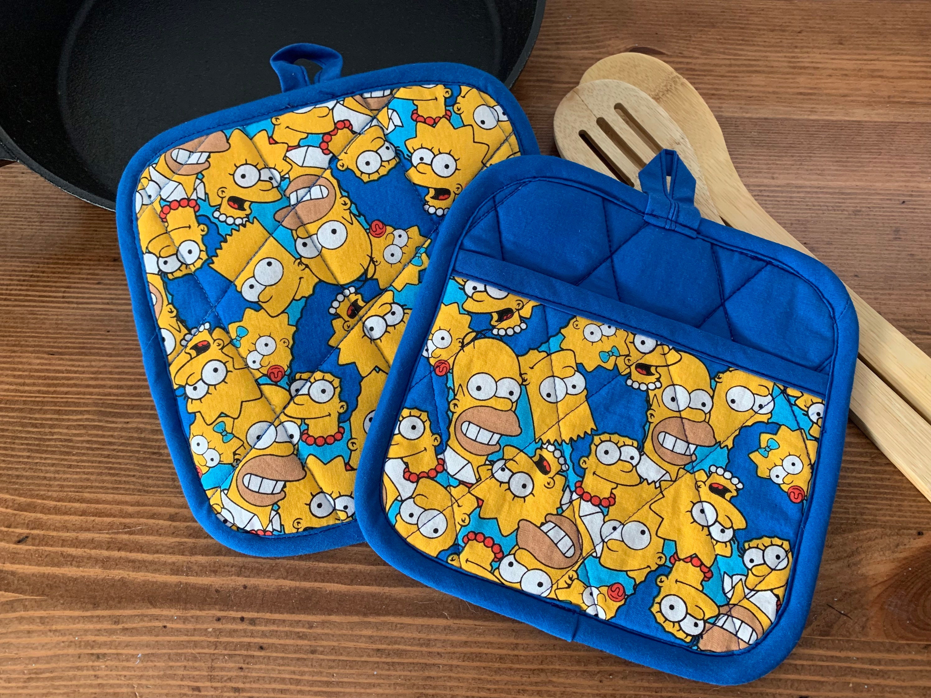 The Simpsons Pot Holder/hot Pads/oven Mitts - Etsy