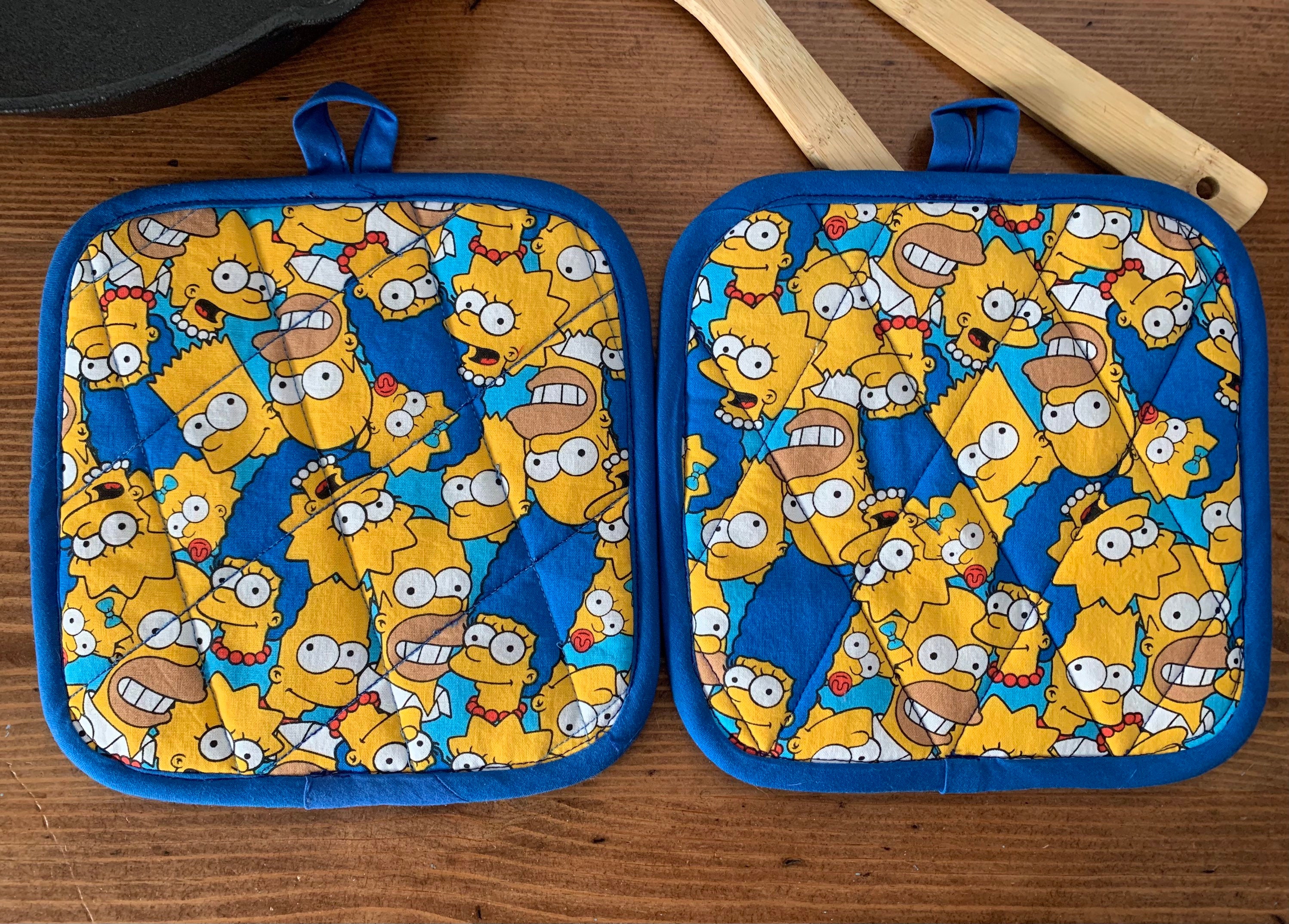 The Simpsons Pot Holder/hot Pads/oven Mitts - Etsy