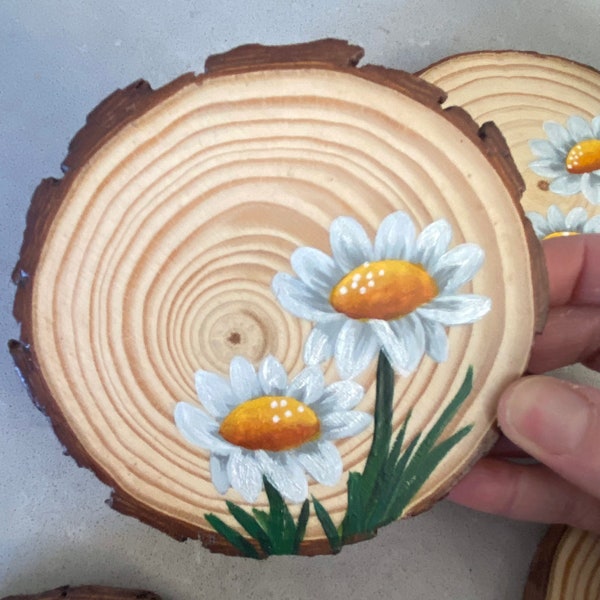 Daisy Coasters - Etsy