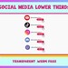 Custom Animated Social Media Lower Thirds for Youtube Videos Instagram Tiktok Discord Twitch ...