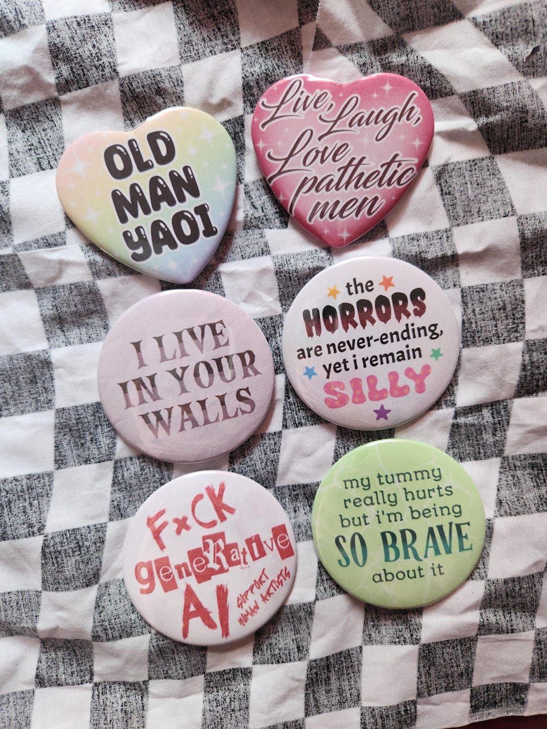 Meme / Assorted Fandom Large Pinback Buttons - Etsy