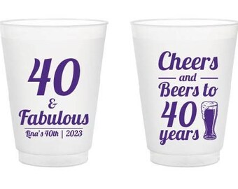 40th Birthday Cup - Etsy