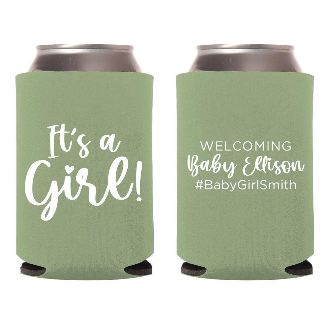 Baby Shower Can Coolers, Personalized Baby Shower Can Cooler Favors ...