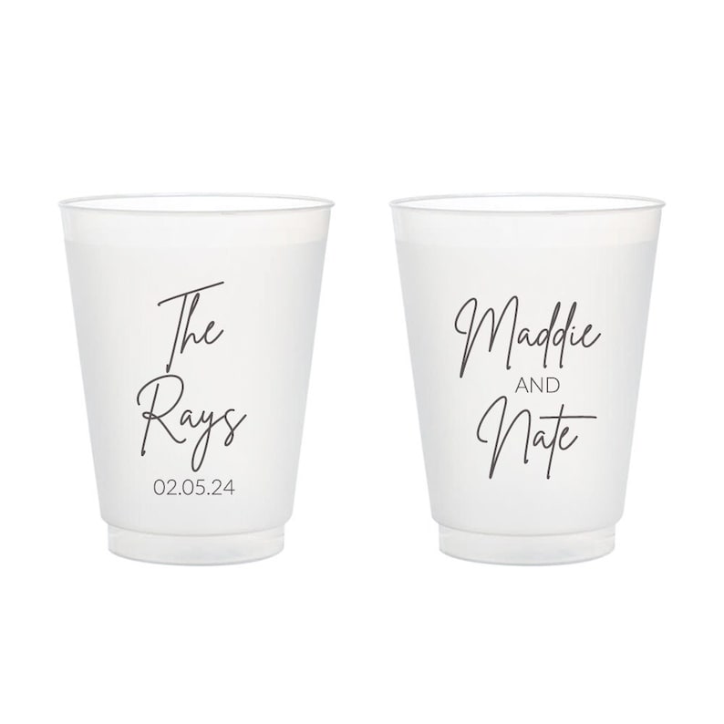 Custom Plastic Cups Wedding Favors Personalized Plastic Cups - Etsy