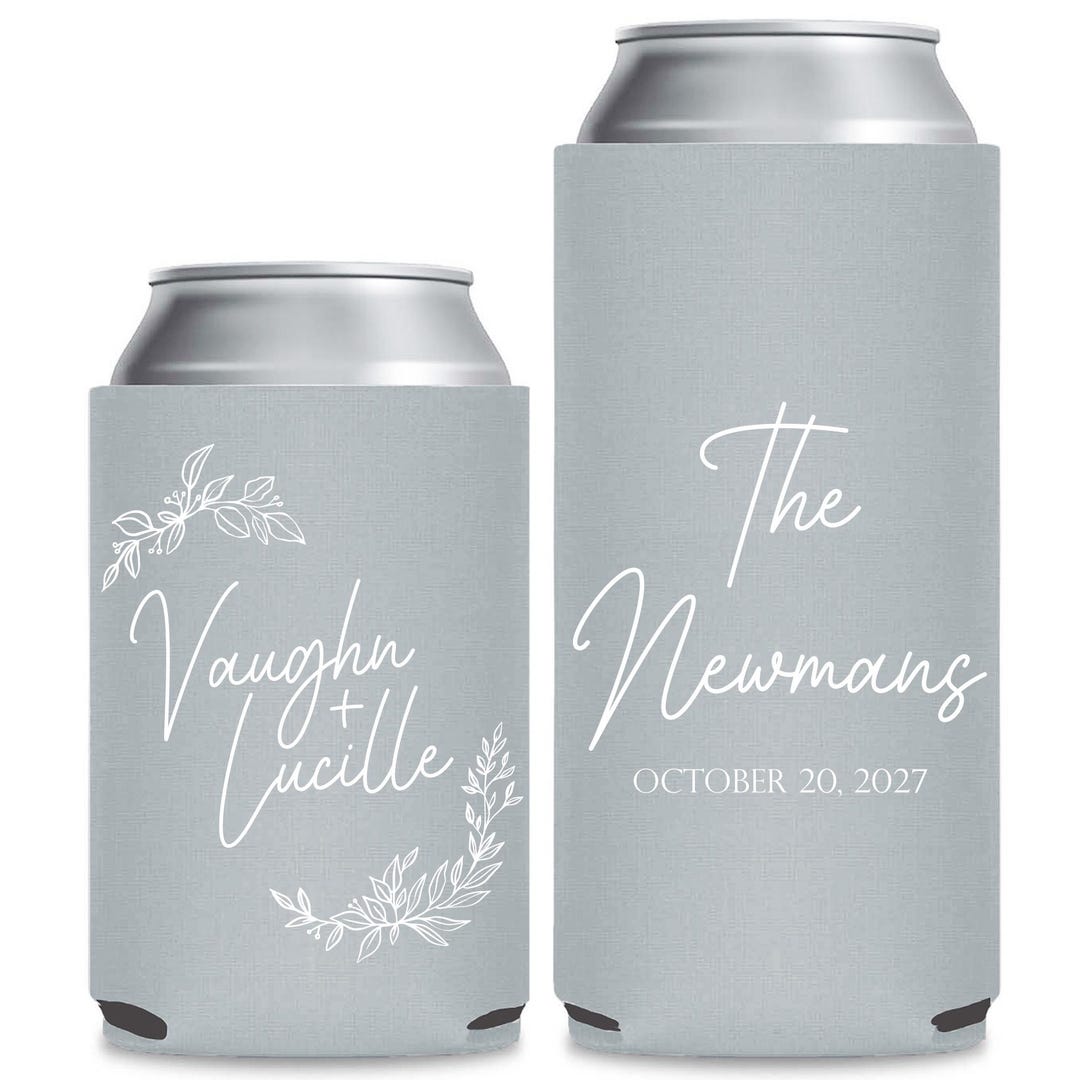 Wedding Can Coolers, Custom Wedding Can Cooler Favors, Personalized ...
