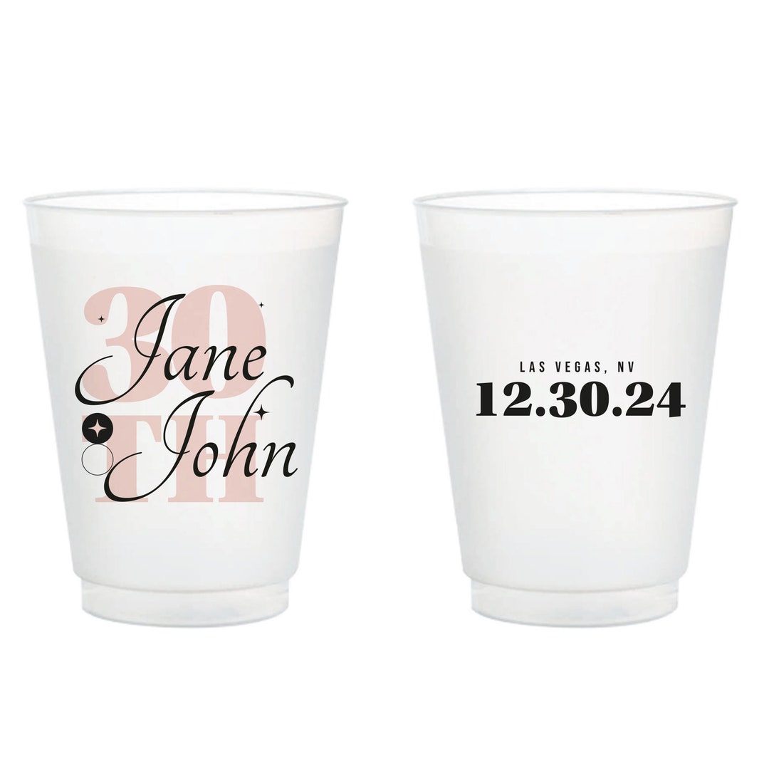 Personalized Full Color Imprint Frosted Cups, Custom Frosted Cup, Full ...