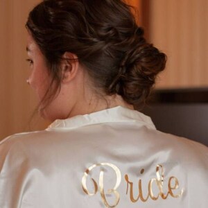 Plus Size Bride Robe, Plus Size Robe for Bride, Getting Ready Robe for ...