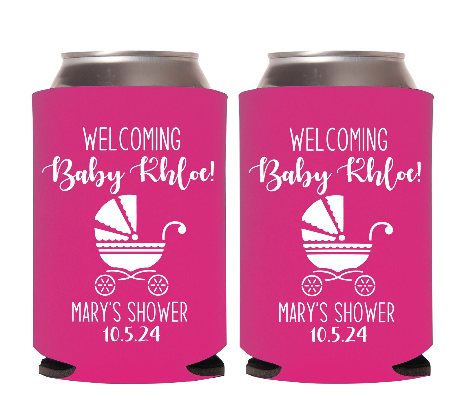 Baby Shower Can Coolers for Boy or Girl Personalized Custom - Etsy