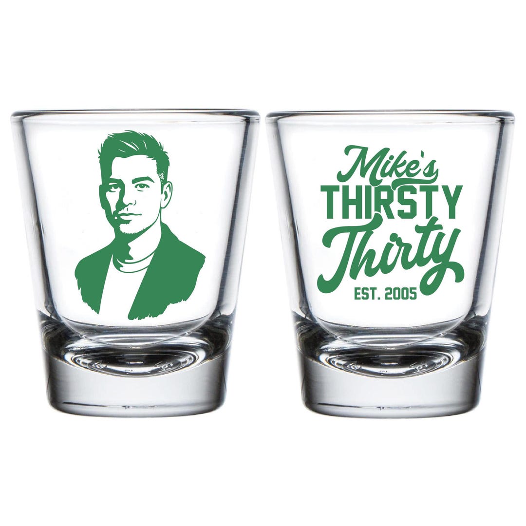 Custom 30th Birthday Shot Glass, Personalized Thirsty Thirty Shot ...