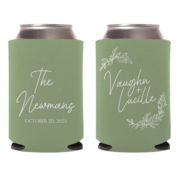 Personalized Can Coolies Wedding - Etsy