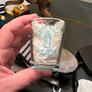 Personalized Baby Shower Shot Glasses, Custom Baby Shower Shot Glasses ...