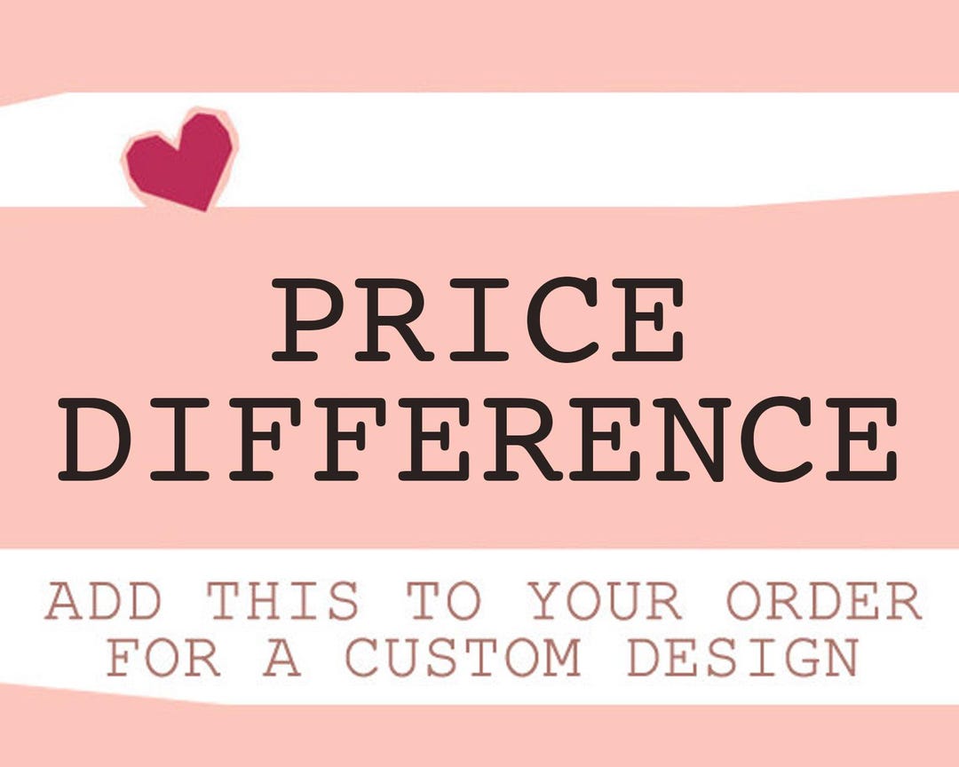 Price Difference - Etsy