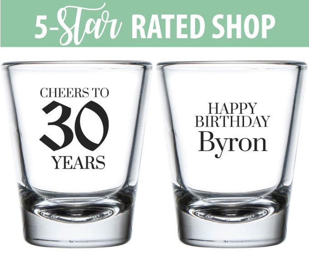 Birthday Shot Glasses, Birthday Party Shot Glass, Birthday Favors ...