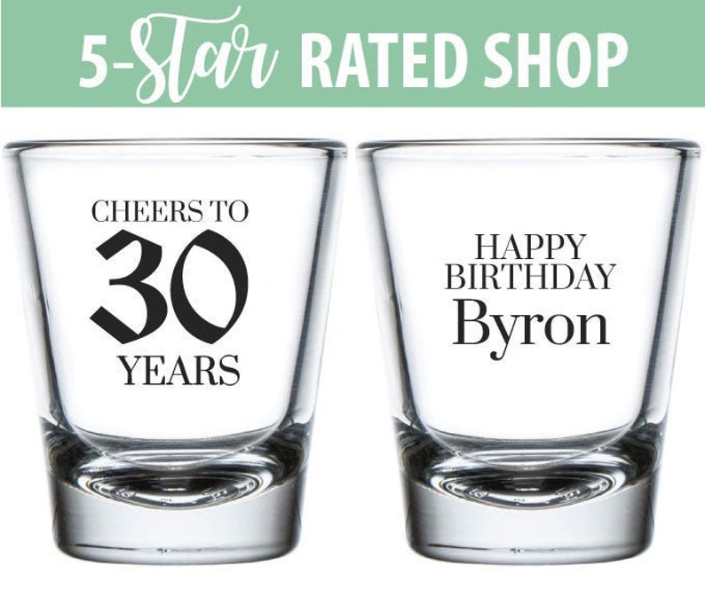 Birthday Shot Glasses Birthday Party Shot Glass Birthday - Etsy