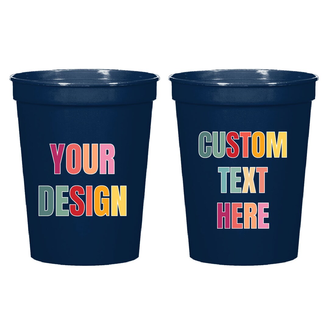 Full Color Stadium Cups, Custom Stadium Cups, Personalized Full Color ...