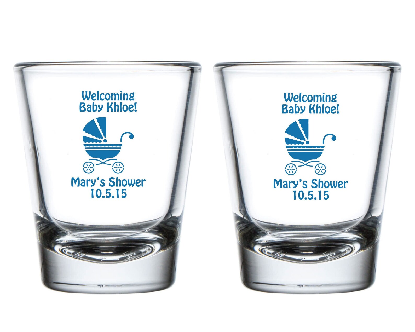 Baby Shower Shot Glasses Personalized Custom Baby Shower - Etsy