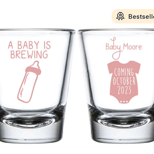 Baby Shower Shot Glasses Baby Shower Favors Party Favor - Etsy