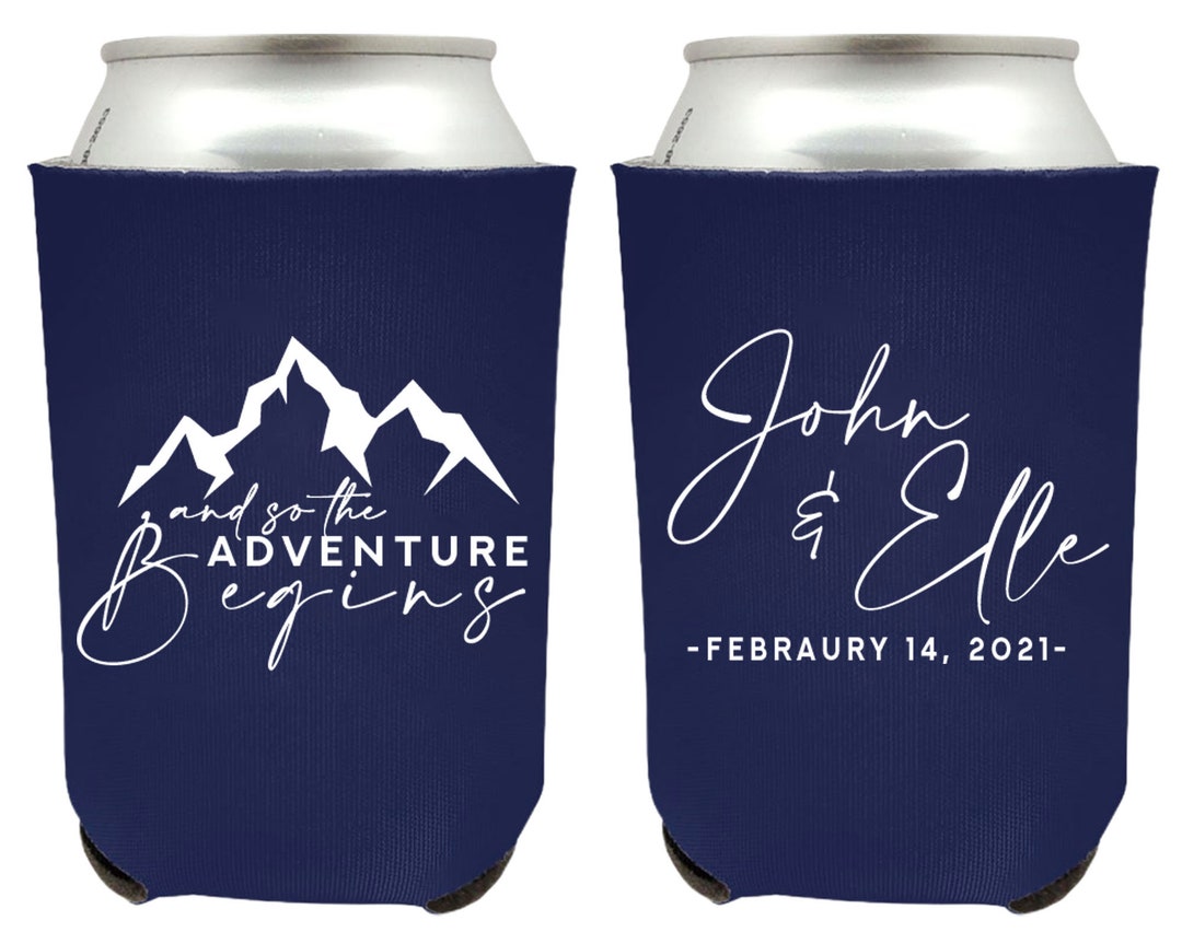 Personalized Wedding Can Cooler Favors, Wedding Can Cooler Favors ...