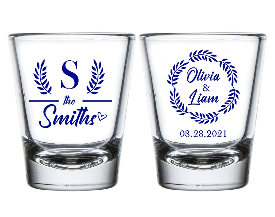 Customized Wedding Shot Glasses, Wedding Shot Glass Favors ...