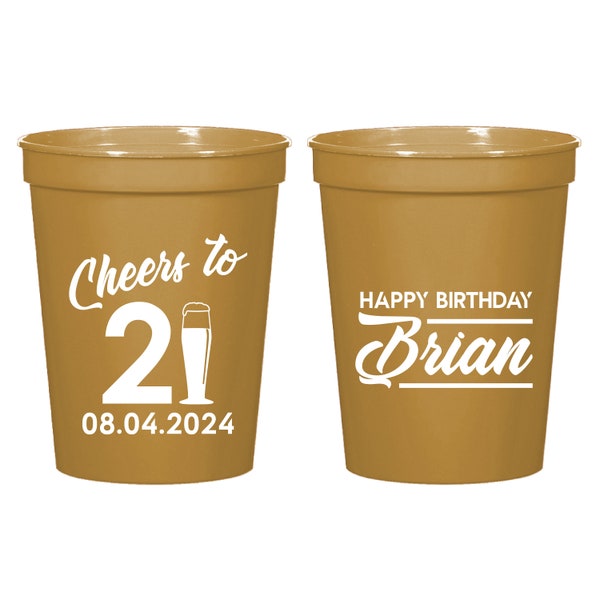 21st Birthday Cup - Etsy