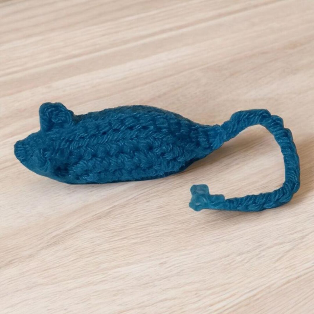 Catnip Mouse Toys, 2-pack,handmade Crochet Organic W/free Catnip Sample ...