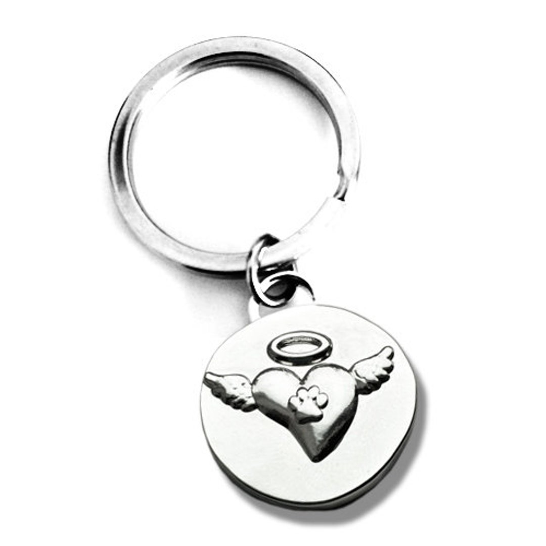 Pet Memorial Guardian Angel Keychain - Pet Loss Gifts - Memorial Gift ...