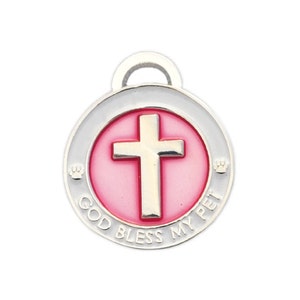 Cross Charm Pet ID Tag Dog Tag- Pet Tag - Etsy