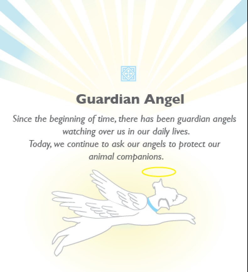 Guardian Angel Dog Tag Bundle set of 4 Save 12 dollars Pet | Etsy