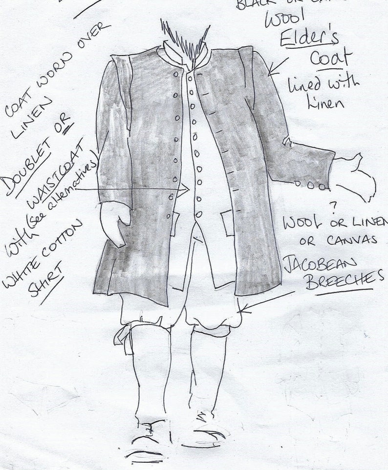 Mayflower Pilgrim Men's Custom-made Costume - Etsy