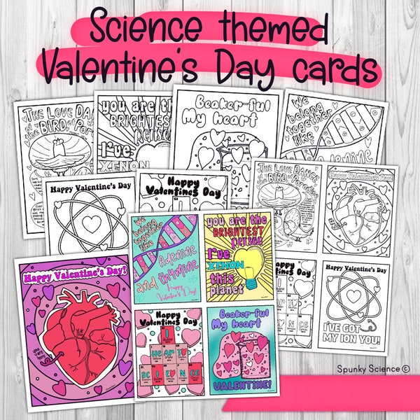 Science Valentine - Etsy