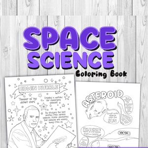 Science Doodles in Space Coloring Pack - Etsy