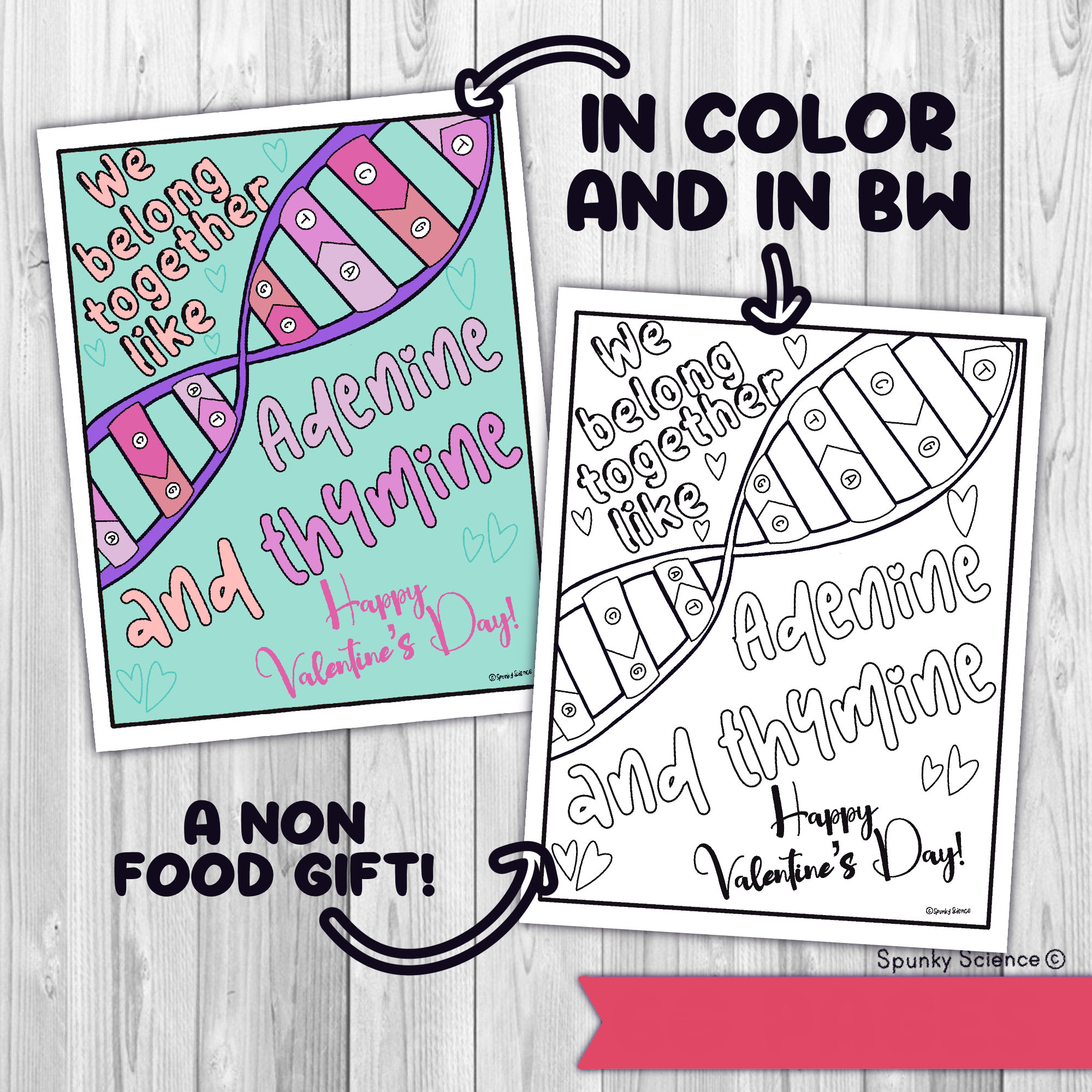 Valentine’s Day Cards- Science Themed - Etsy