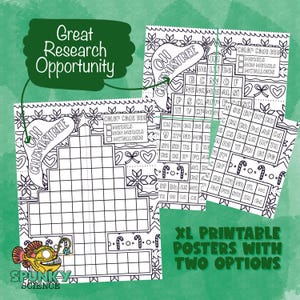 Chemistree Christmas Science Coloring and Poster Project Set - Etsy