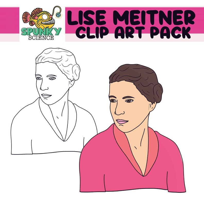 Lise Meitner Women’s History STEM Commercial Clip Art - Etsy